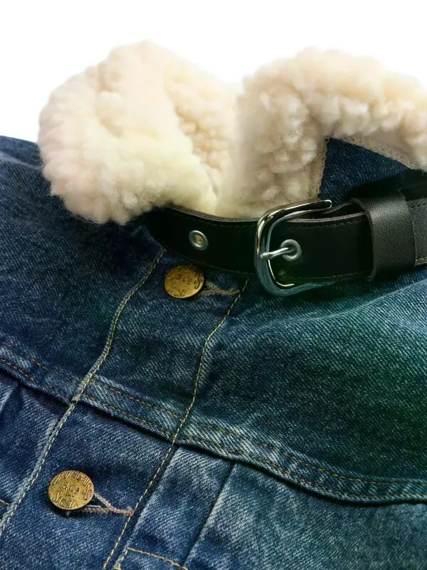 Sacai X Levi's Leather-trim Denim Jacket