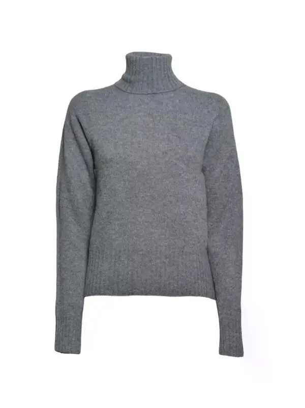SOLOTRE Roll-neck Ribbed-trim Sweater