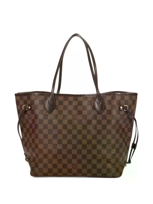 LOUIS VUITTON Neverfull Mm Damier Ebene Tote Bag