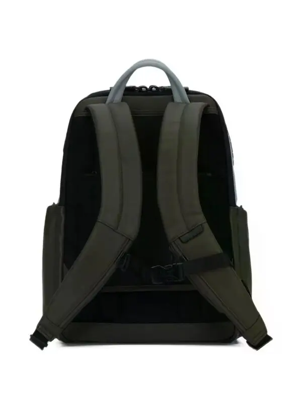 PIQUADRO Logo-print Leather Backpack