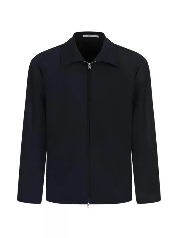 SELECTED Zip-up Collared Jacket - Blue