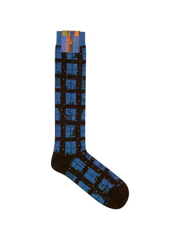 GALLO Window-intarsia Socks