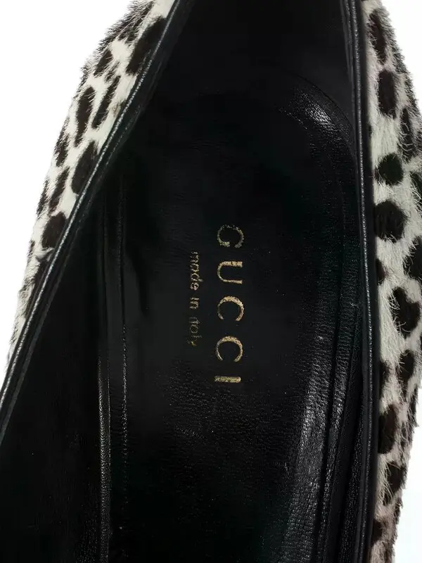 Gucci 2024 Leopard-print Pony Hair Pumps