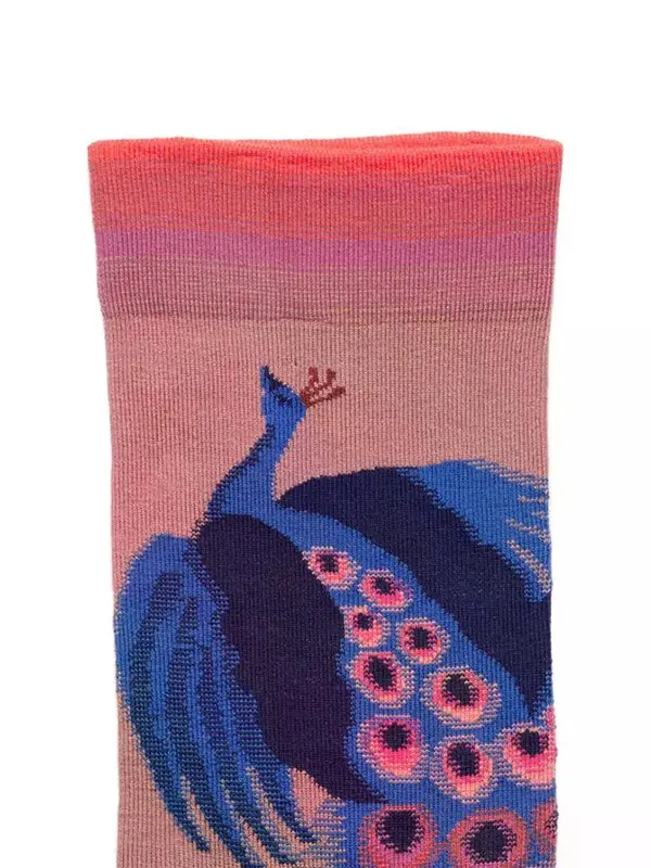 BONNE MAISON Peacock-intarsia Socks