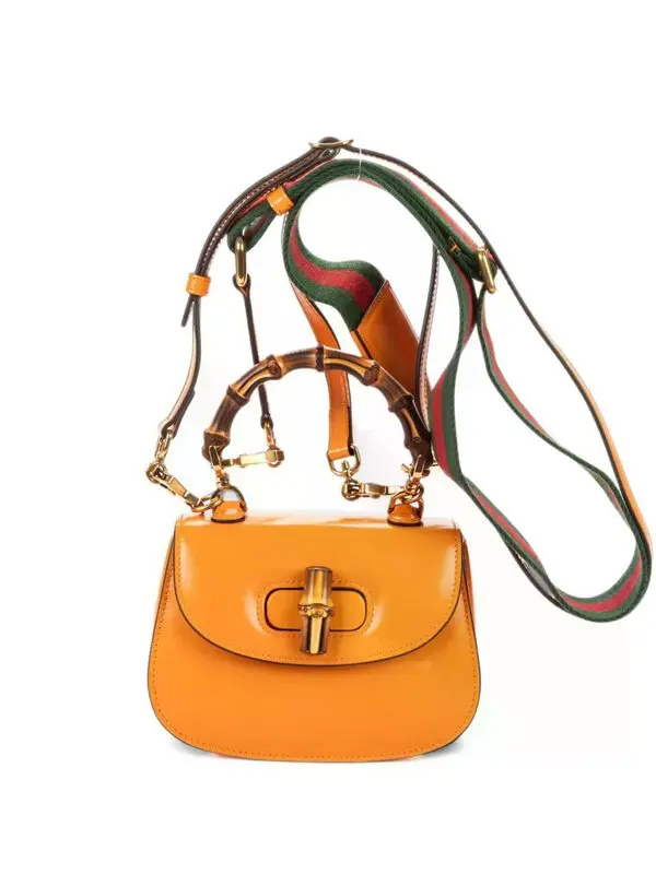 Gucci Mini Bamboo 1947 Handbag - Orange