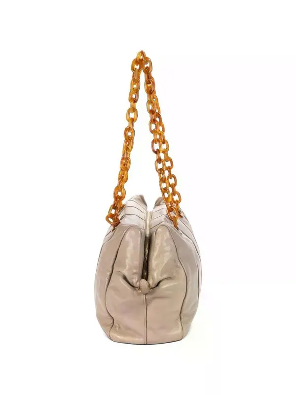 Prada Logo-plaque Panelled Shoulder Bag