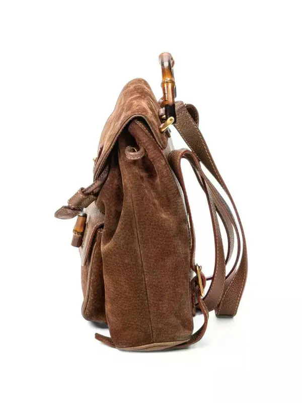 Gucci Mini Bamboo Suede Backpack