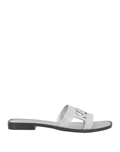 Karl Lagerfeld Sandals Size Leather - Silver