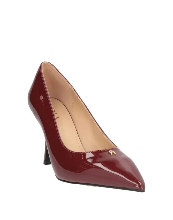 Furla Pumps Burgundy Size Leather - Red