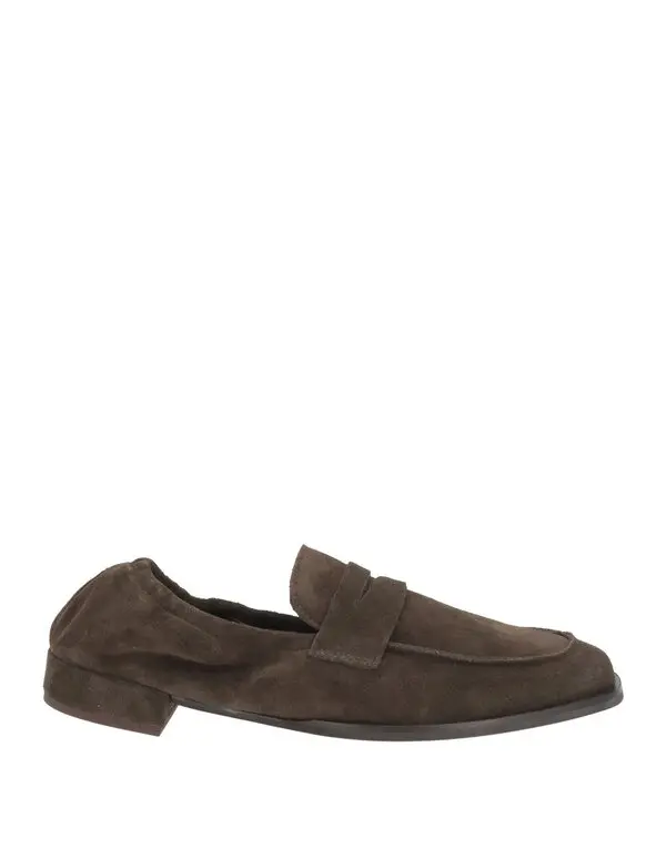 FABRIZIO CHINI Loafers Tan Size Leather - Brown
