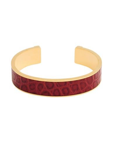 Dsquared2 Bracelet Brick Brass, Calfskin - Red
