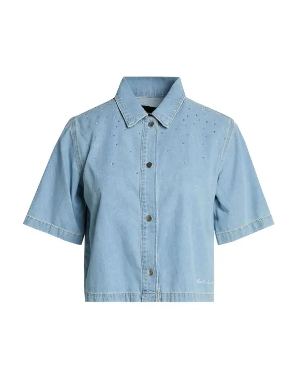 Karl Lagerfeld Denim Shirt Size Cotton