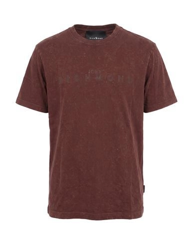 John Richmond T-shirt Chocolate Size Cotton - Brown