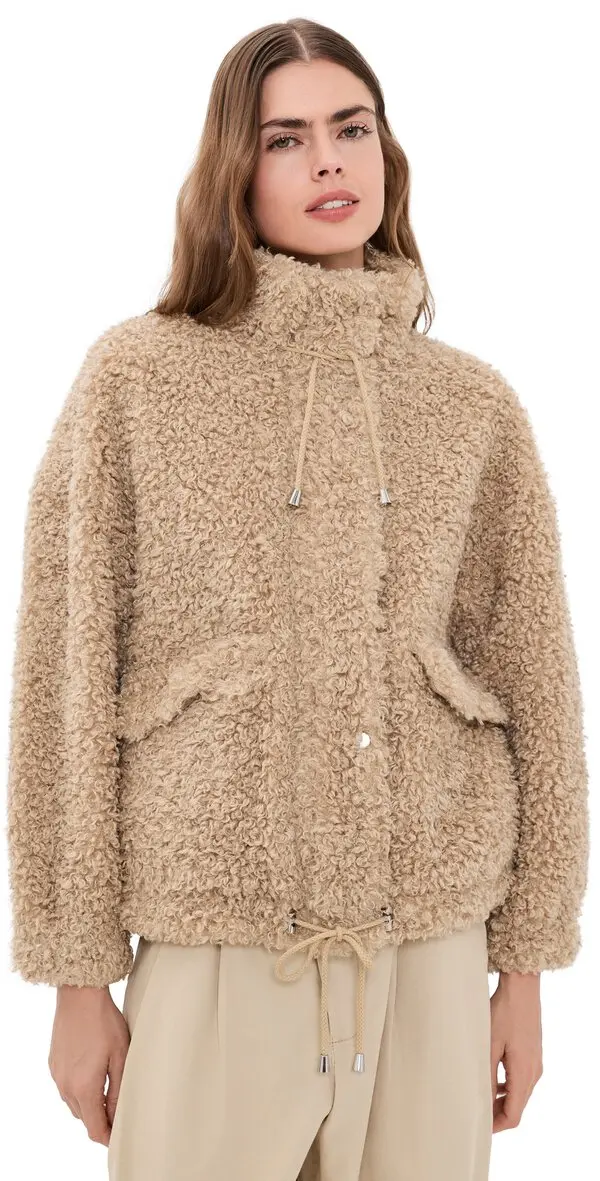 Ba&sh Sonjo Faux Fur Coat - Sable