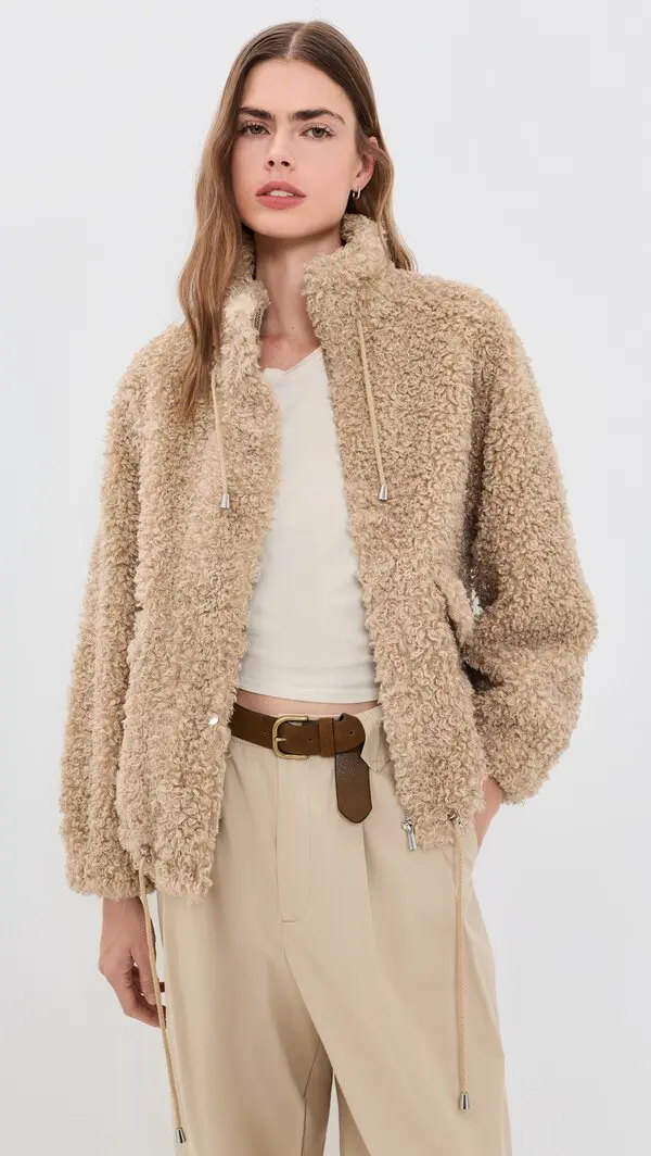 Ba&sh Sonjo Faux Fur Coat