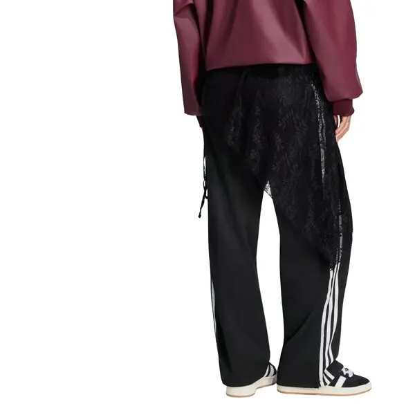 Adidas 2 In 1 Firebird Loose Track Pants With Lace Skirt Asia Sizing - Black
