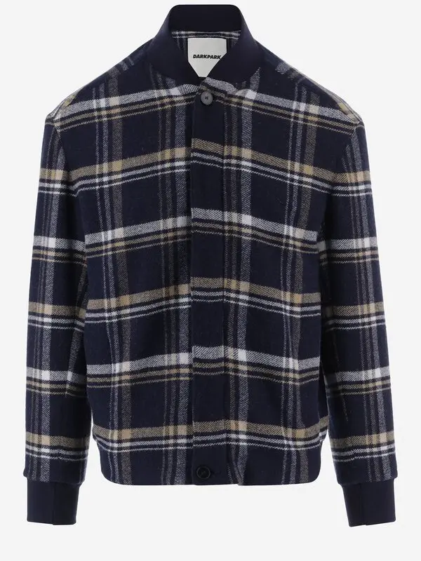 DARKPARK Wool And Cashmere Jacket With Check Pattern - Multi