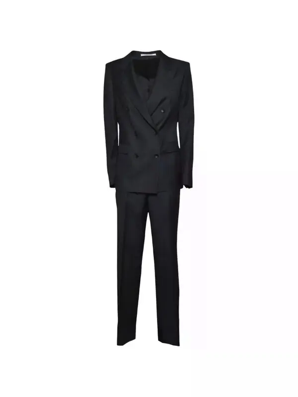 Tagliatore Parisian Double-breasted Suit - Black