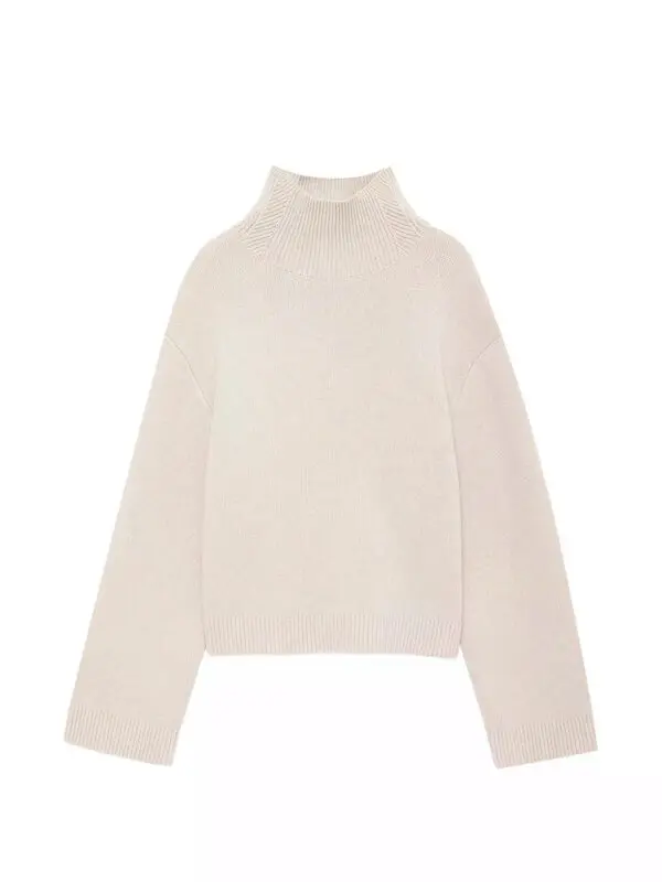 ANINE BING Alma Turtleneck Sweater Beige - Neutrals