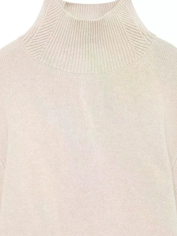 ANINE BING Alma Turtleneck Sweater Beige