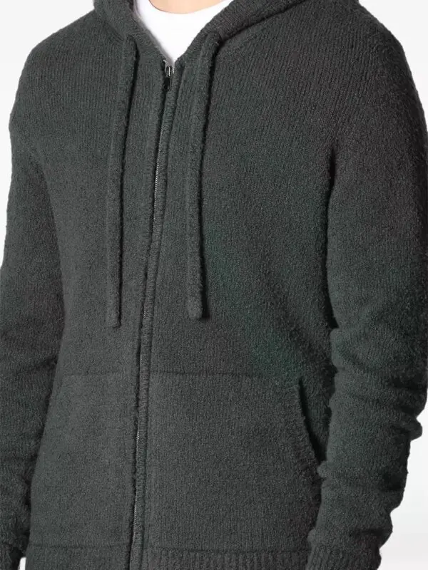 ROBERTO COLLINA Zip-up Knitted Hoodie