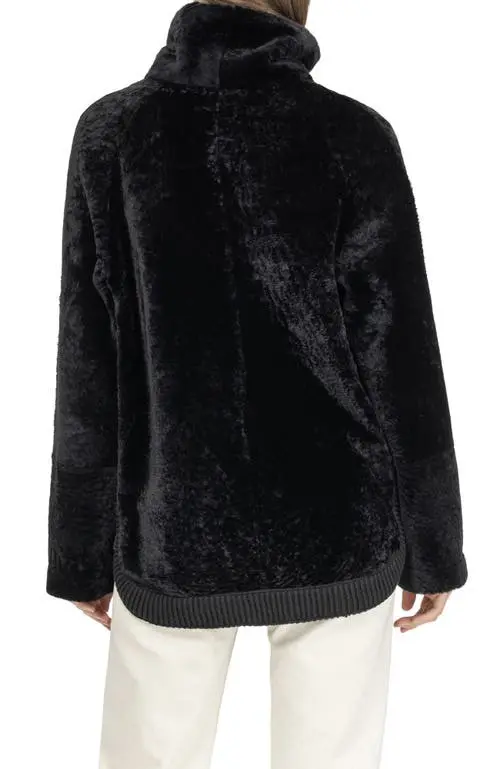 Gorski Reversible Genuine Shearling Jacket - Black