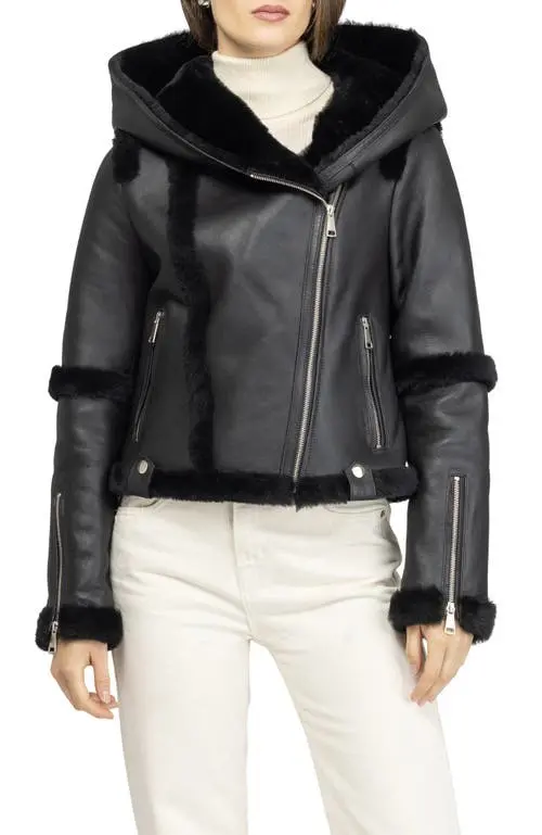 Gorski Genuine Shearling Zip Parka