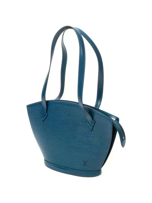 LOUIS VUITTON St-jacques Leather Shoulder Bag - Blue