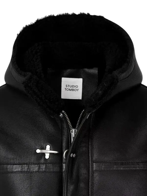 STUDIO TOMBOY Fleece-trim Hooded Jacket