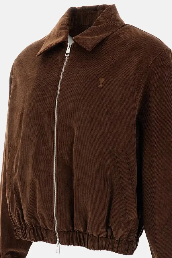 AMI Paris Giacca Imbottita Con Zip De Coeur