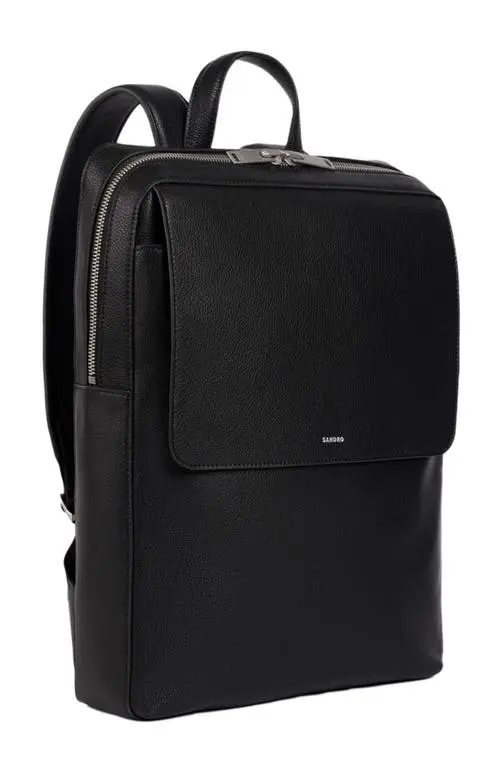 Sandro Reconstituted Leather Rucksack