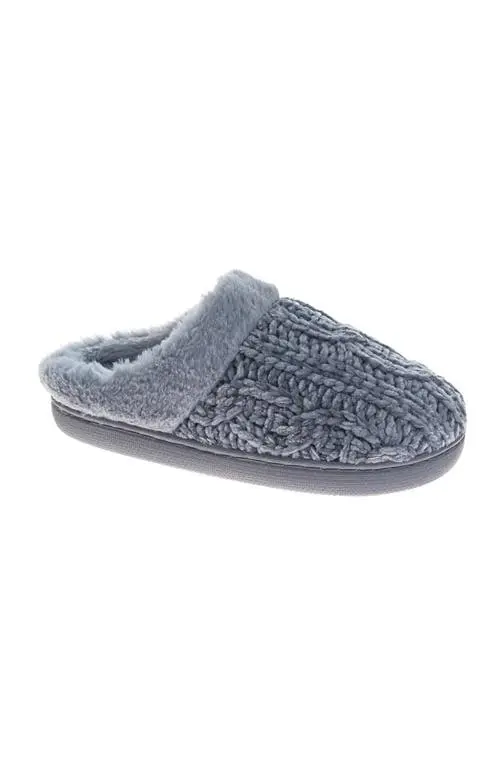 Badgley Mischka Women’s Knit House Slippers - Blue