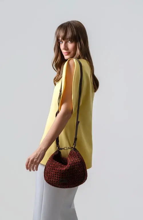 Écotorie Carrie Woven Suede Crossbody Bag