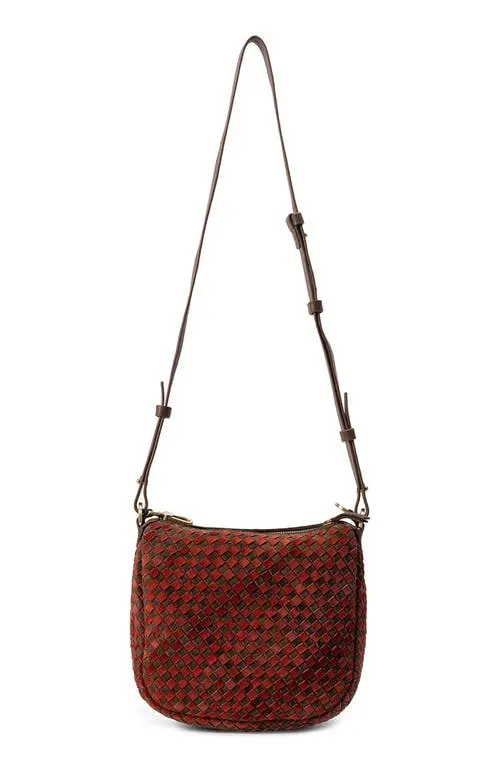 Écotorie Carrie Woven Suede Crossbody Bag