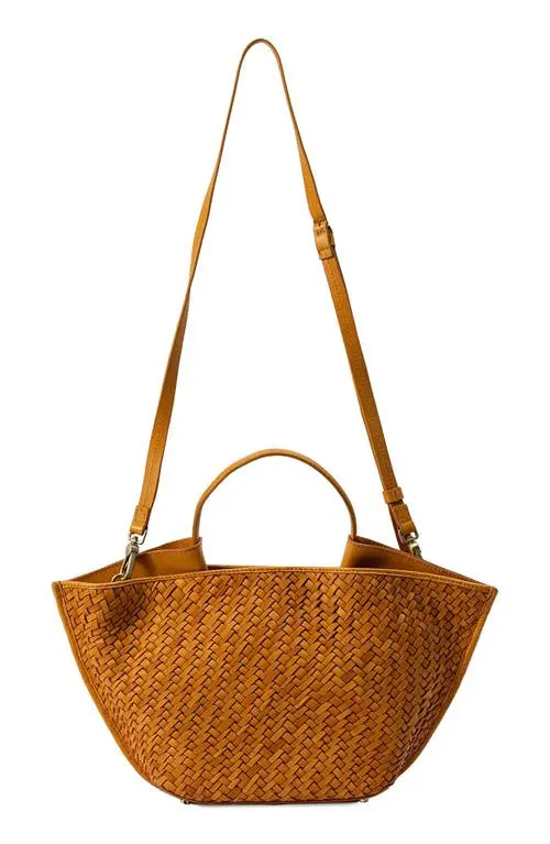 Écotorie Austin Large Woven Leather Boat Bag