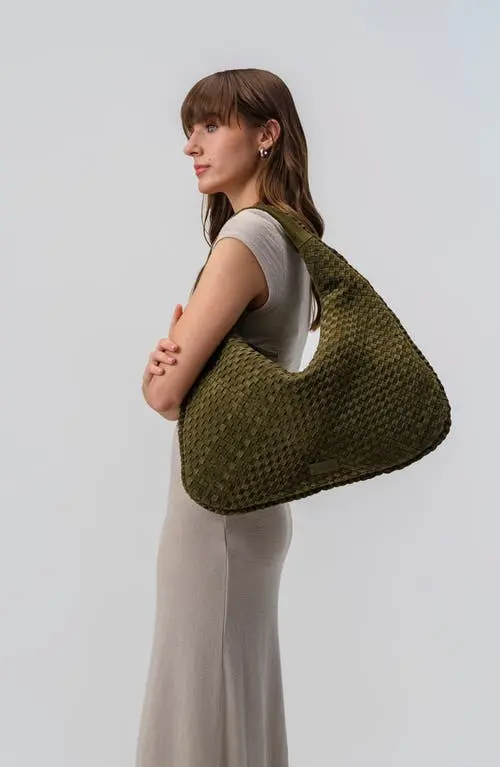 Écotorie San Angelo Woven Suede Hobo Bag