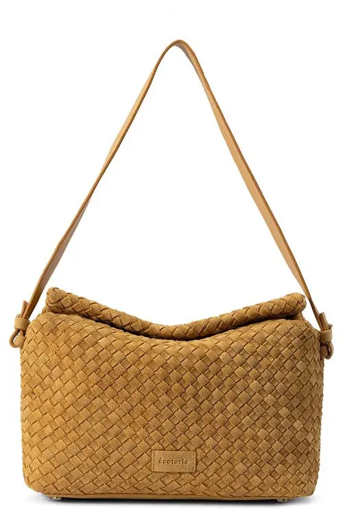 Écotorie Miranda Woven Leather Shoulder Bag - Tan
