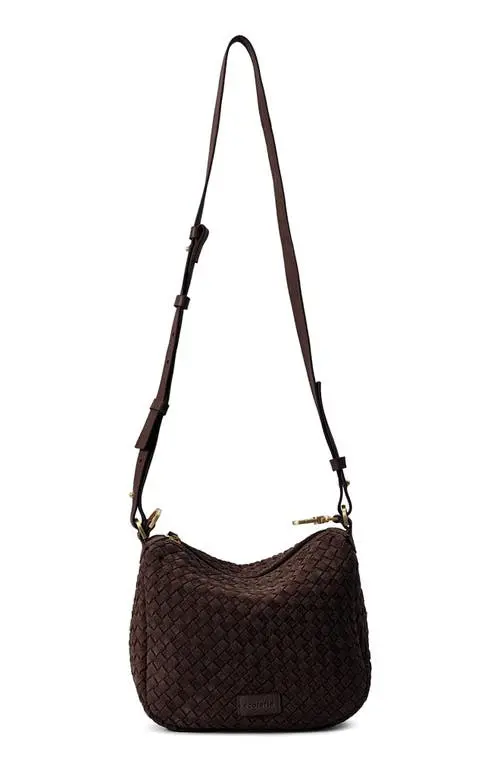 Écotorie Carrie Woven Suede Crossbody Bag