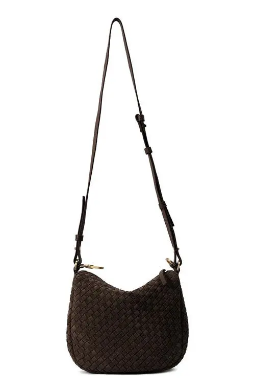 Écotorie Carrie Woven Suede Crossbody Bag