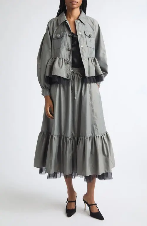 Cinq À Sept Margot Ruffle Hem Jacket