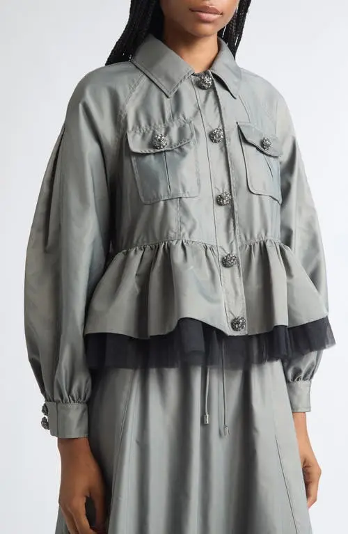 Cinq À Sept Margot Ruffle Hem Jacket