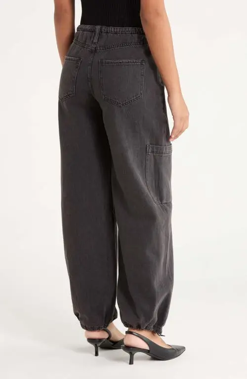 DAZE Mirage Drawstring Hem Jeans - Eclipse