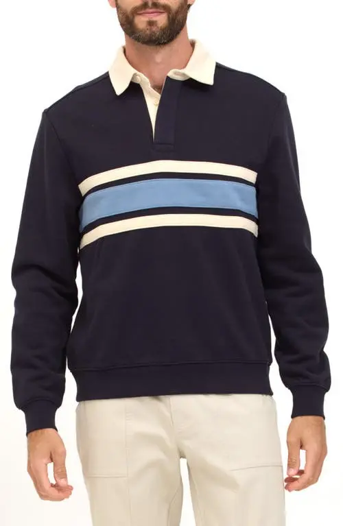THREADS 4 THOUGHT Alvin Rugby Pullover Sweatshirt - Galaxy/tapioca