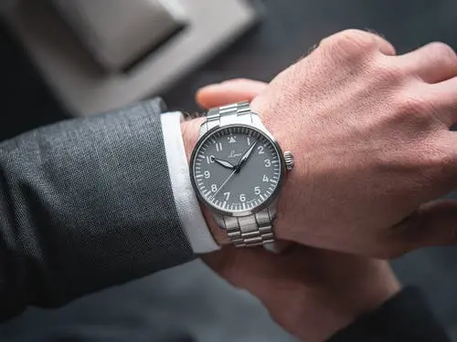 LACO Augsburg42mm, Dial, Automatic, Stainless Steel Bracelet