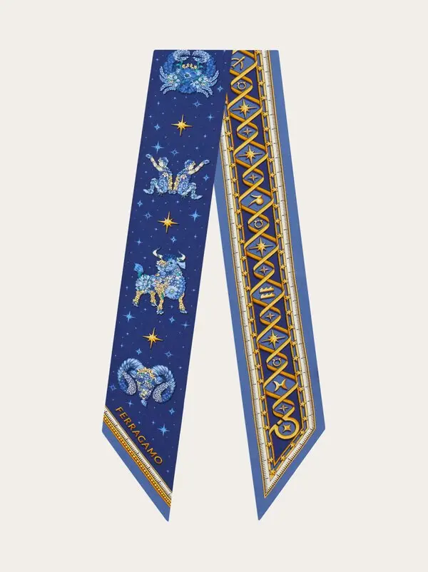 FERRAGAMO Horoscope Print Mini Bandeau - Blue
