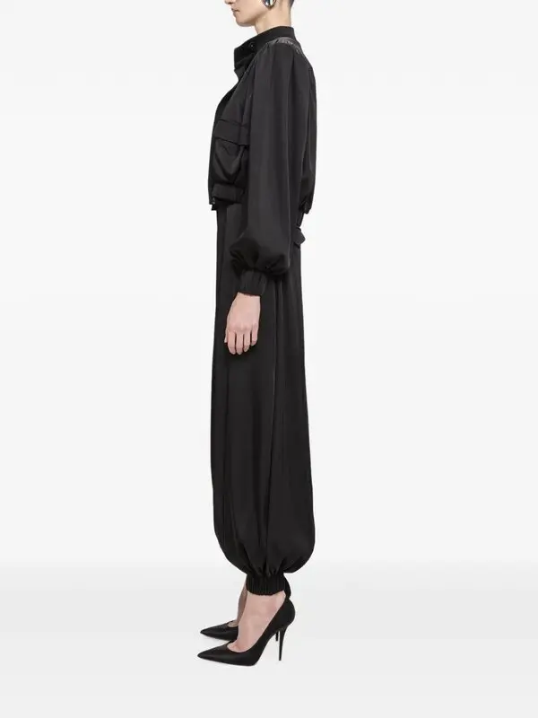 NISSA Oversized Cropped Viscose Jacket