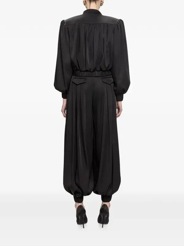 NISSA Oversized Cropped Viscose Jacket