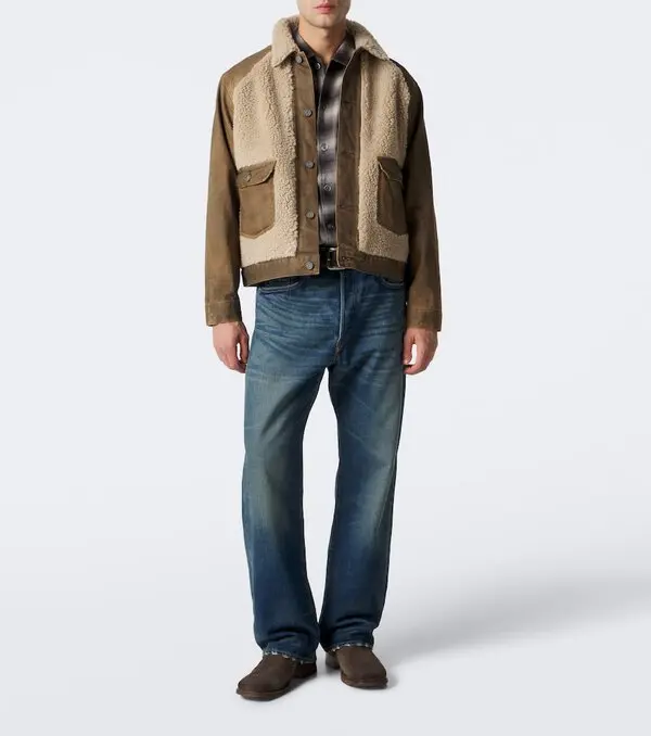 Ralph Lauren Shearling-trimmed Denim Jacket