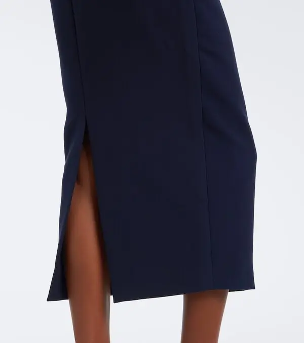 Roland Mouret Embellished Crêpe Midi Dress