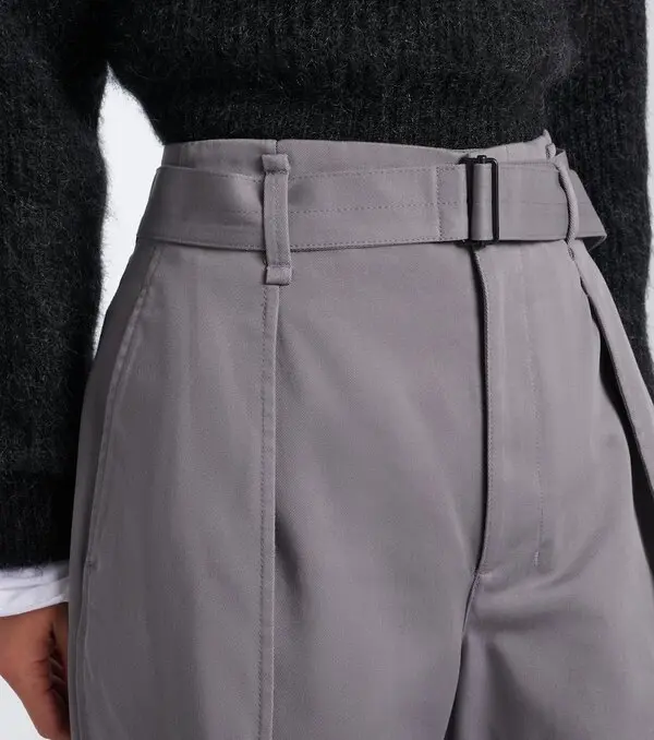 LEMAIRE Belted Twill Wide-leg Pants